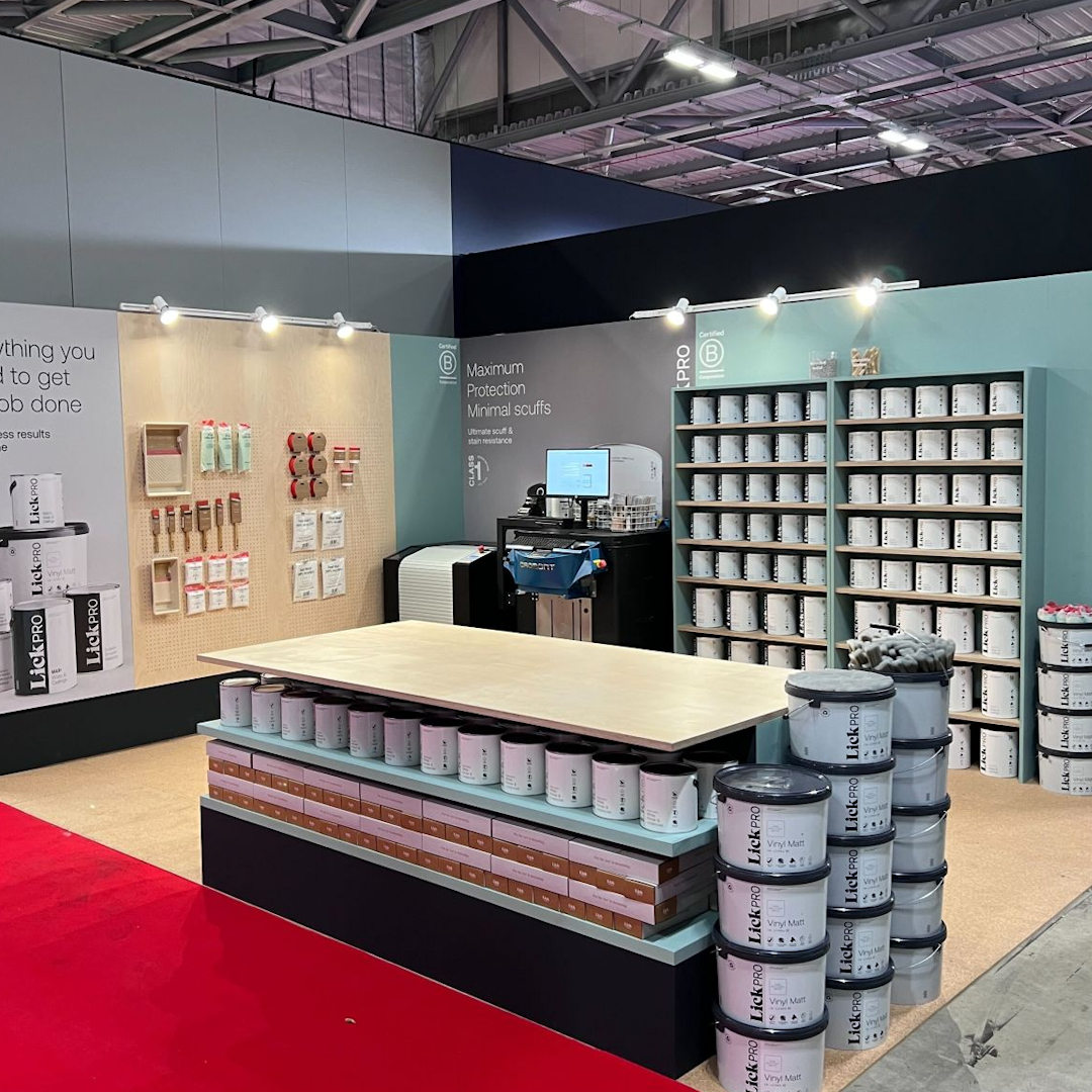 Lick Paint Show Off Their Corking Colours At Screwfix Live! Soft Floor UK
